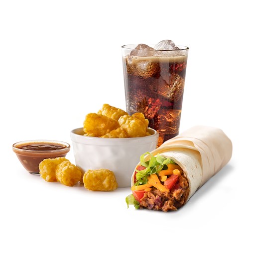 Jr. Refrito Bean Burrito Combo | TacoTime Lacombe